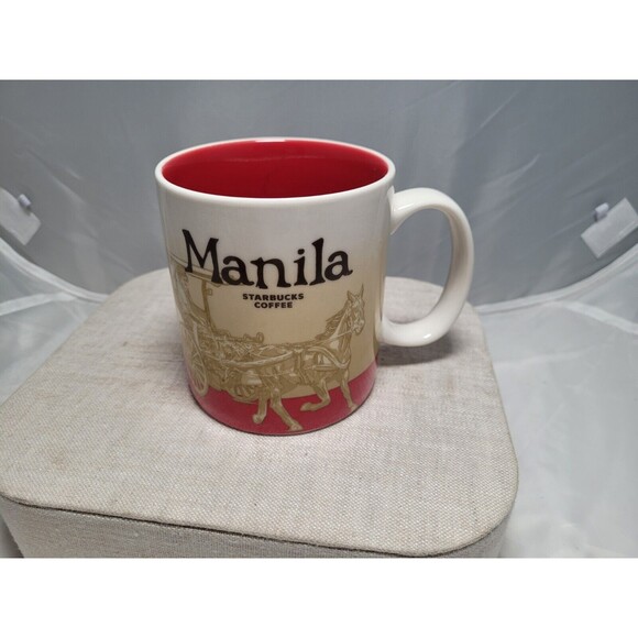 Starbucks | Dining | Rare Starbucks Manila Coffee Mug 6 Oz 214 Global ...